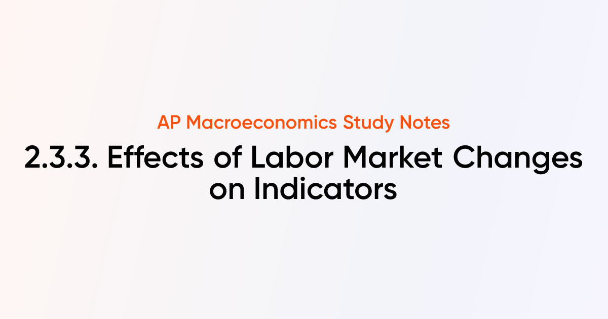 2.3.3. Effects of Labor Market Changes on Indicators | AP ...