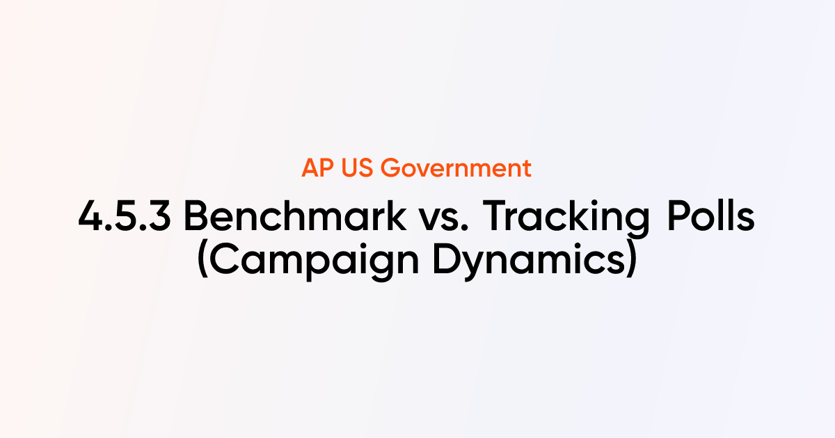 4.5.3 Benchmark vs. Tracking Polls (Campaign Dynamics) | AP US ...