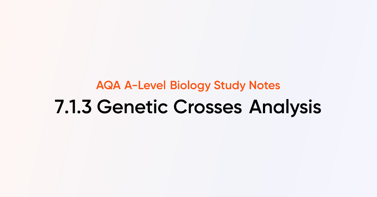 Genetic Crosses Analysis (7.1.3) | AQA A-Level Biology Notes | TutorChase