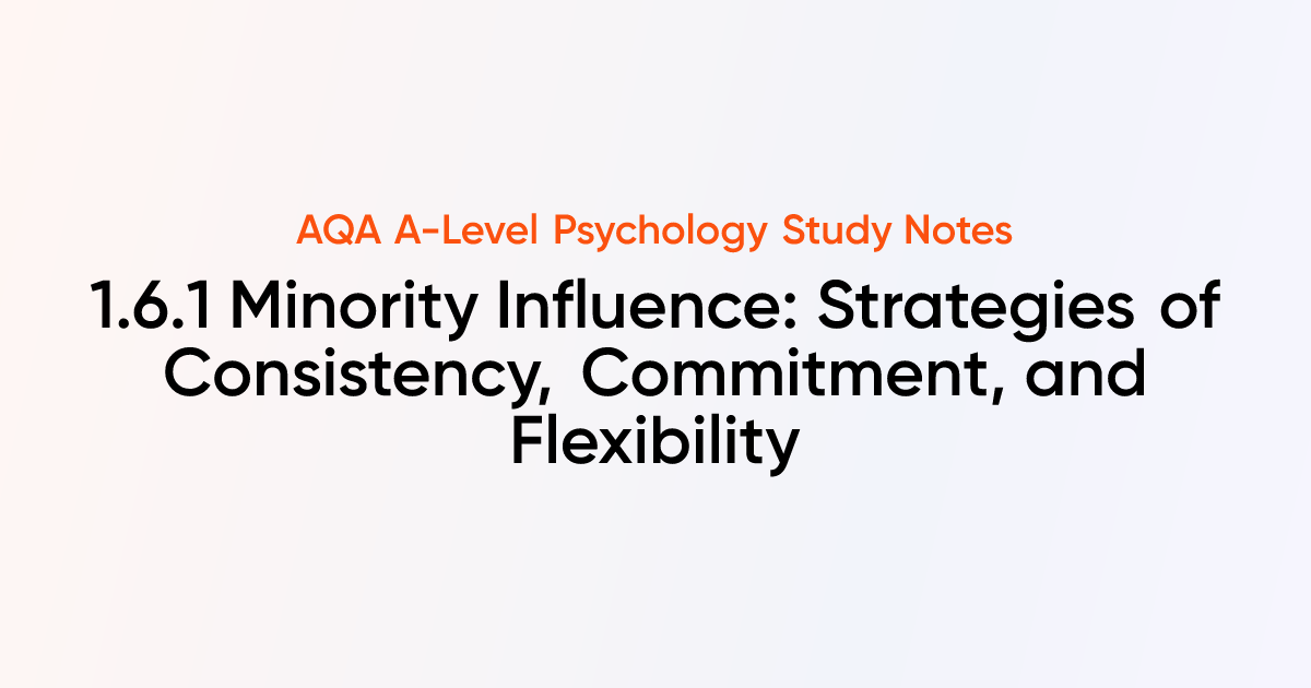 Minority Influence Strategies Of Consistency Commitment And