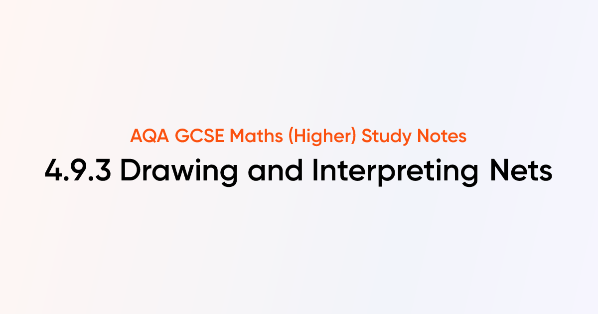 Drawing and Interpreting Nets (4.9.3) | AQA GCSE Maths (Higher) Notes ...