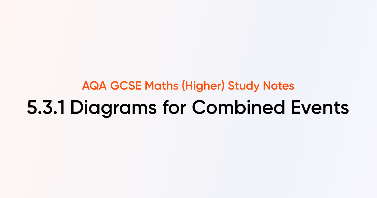 Diagrams for Combined Events (5.3.1) | AQA GCSE Maths (Higher) Notes ...