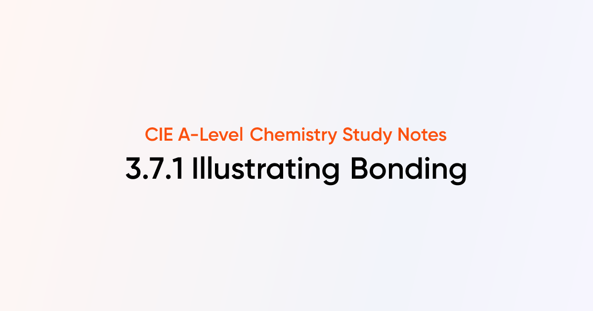 Illustrating Bonding (3.7.1) | CIE A-Level Chemistry Notes | TutorChase