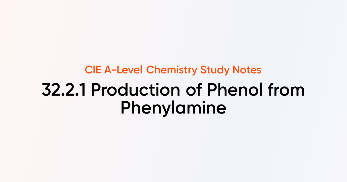 Production of Phenol from Phenylamine (32.2.1) | CIE A-Level Chemistry ...