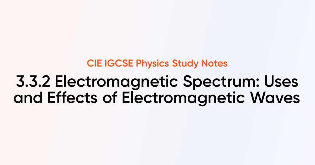 Electromagnetic Spectrum Uses And Effects Of Electromagnetic Waves 3