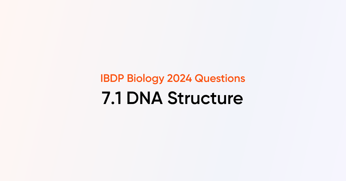 DNA Structure (7.1) | IB DP Biology Questions | TutorChase