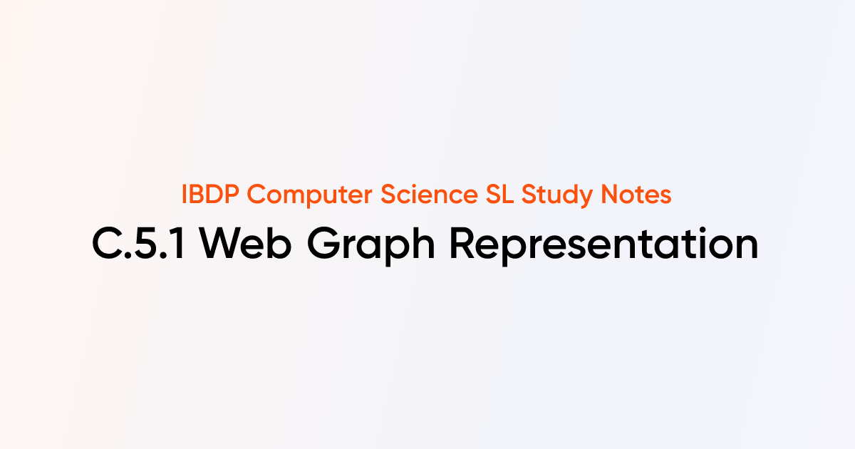 Web Graph Representation (C.5.1) | IB DP Computer Science SL Notes ...