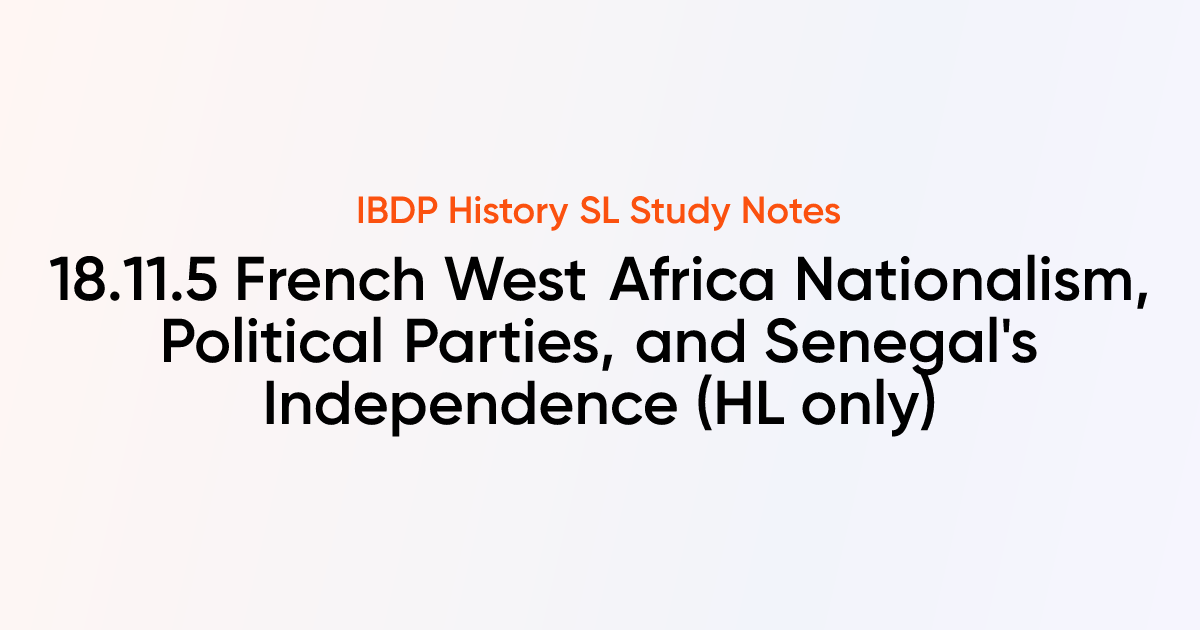 French West Africa Nationalism, Political Parties, and Senegal's ...