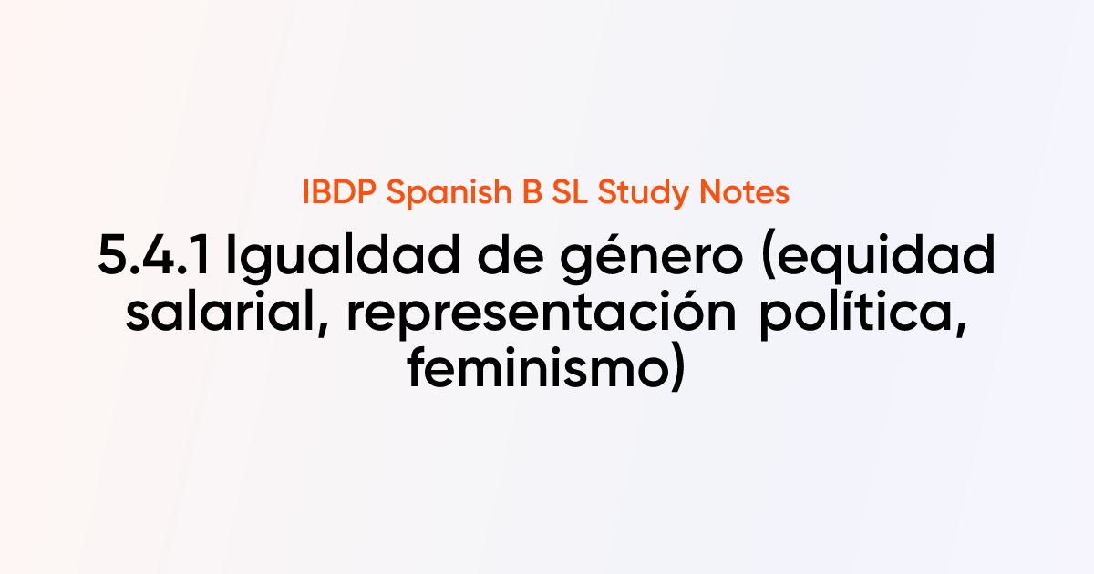 Igualdad de género (equidad salarial, representación política ...