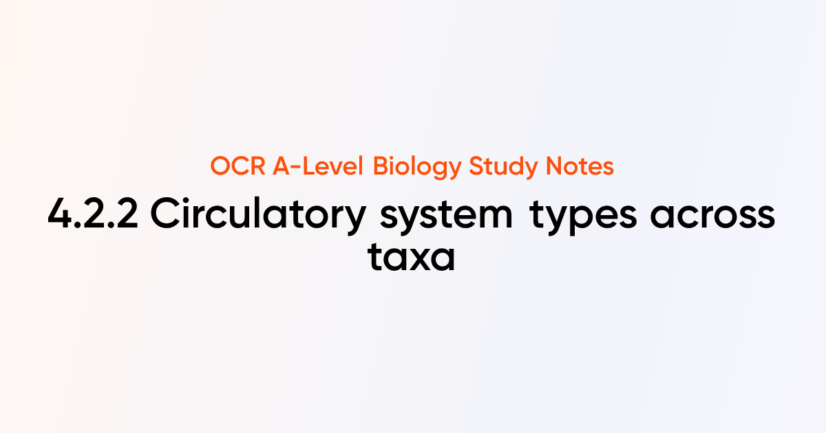 Circulatory system types across taxa (4.2.2) | OCR A-Level Biology ...