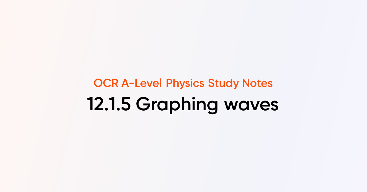 Graphing waves (12.1.5) | OCR A-Level Physics Notes | TutorChase