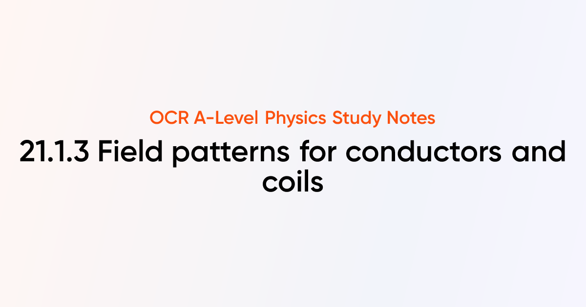 Field patterns for conductors and coils (21.1.3) | OCR A-Level Physics ...