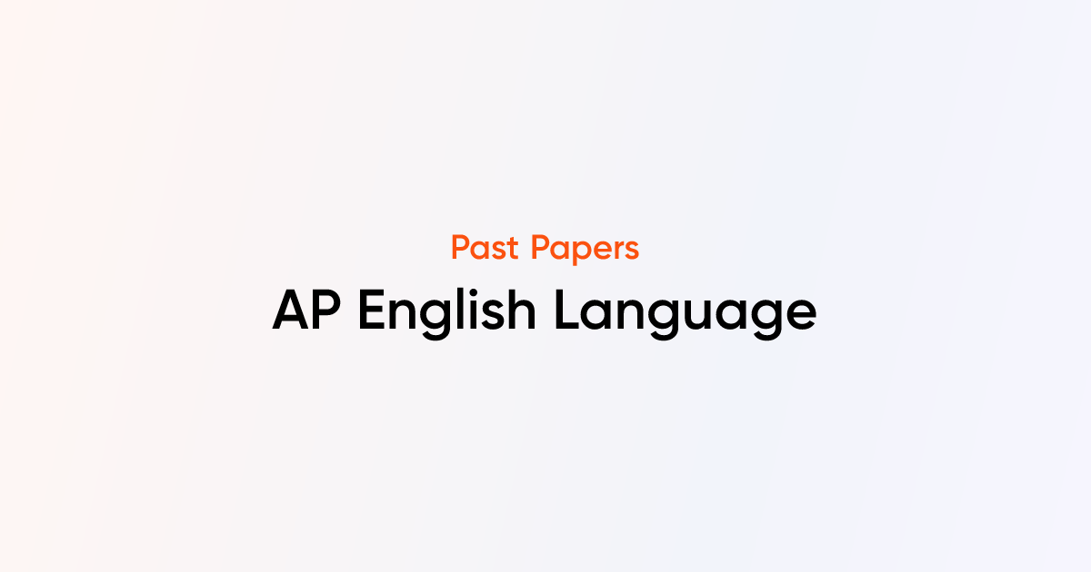 Ap English Language Practice Papers Tutorchase