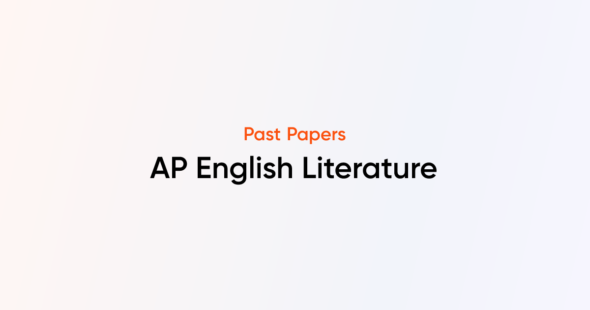 AP English Literature Practice Papers - TutorChase