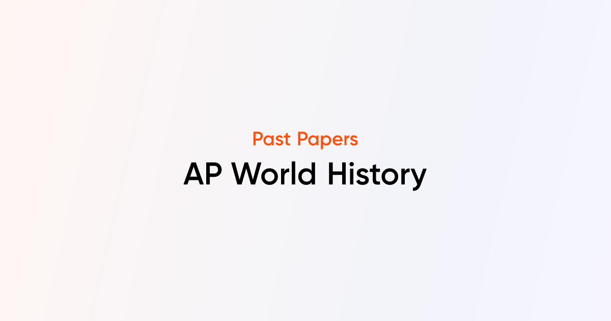 AP History Practice Papers - TutorChase