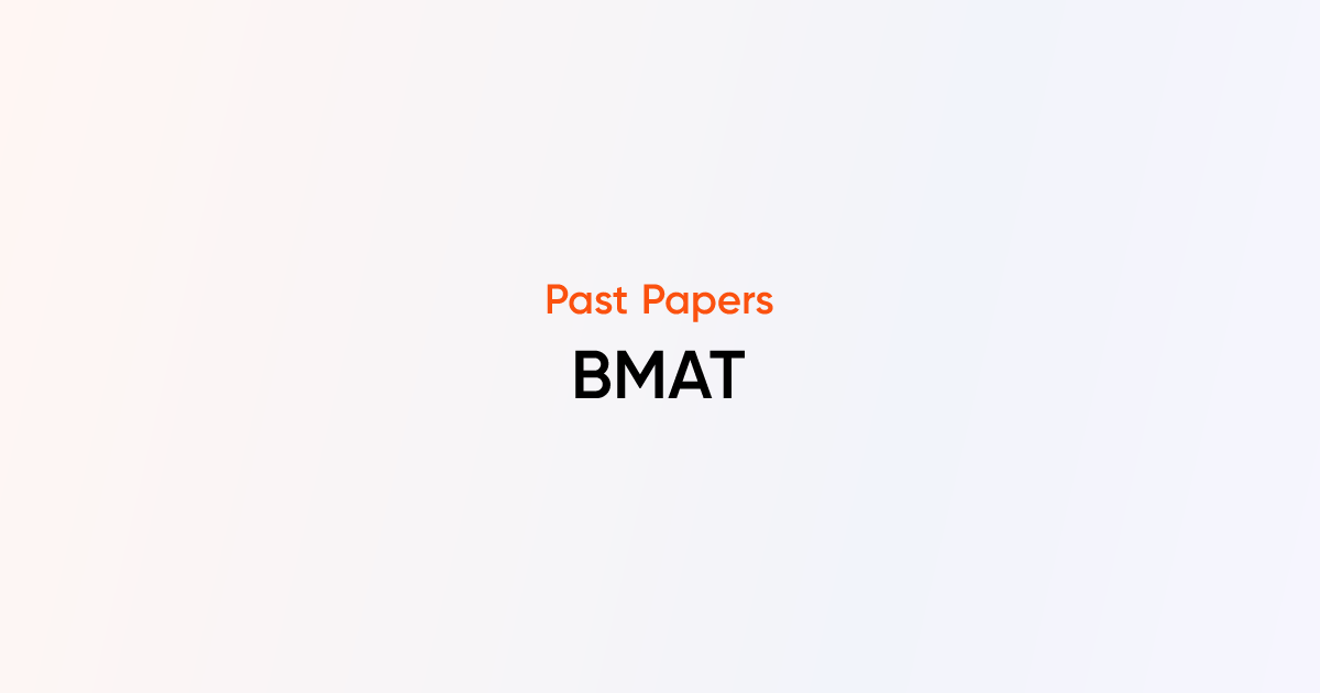 BMAT Past Papers - TutorChase