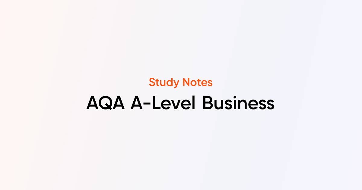 Premium AQA A-Level Business Notes | TutorChase