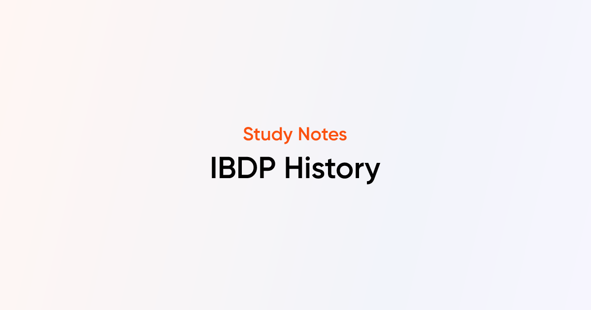 Free IB DP History Notes | TutorChase