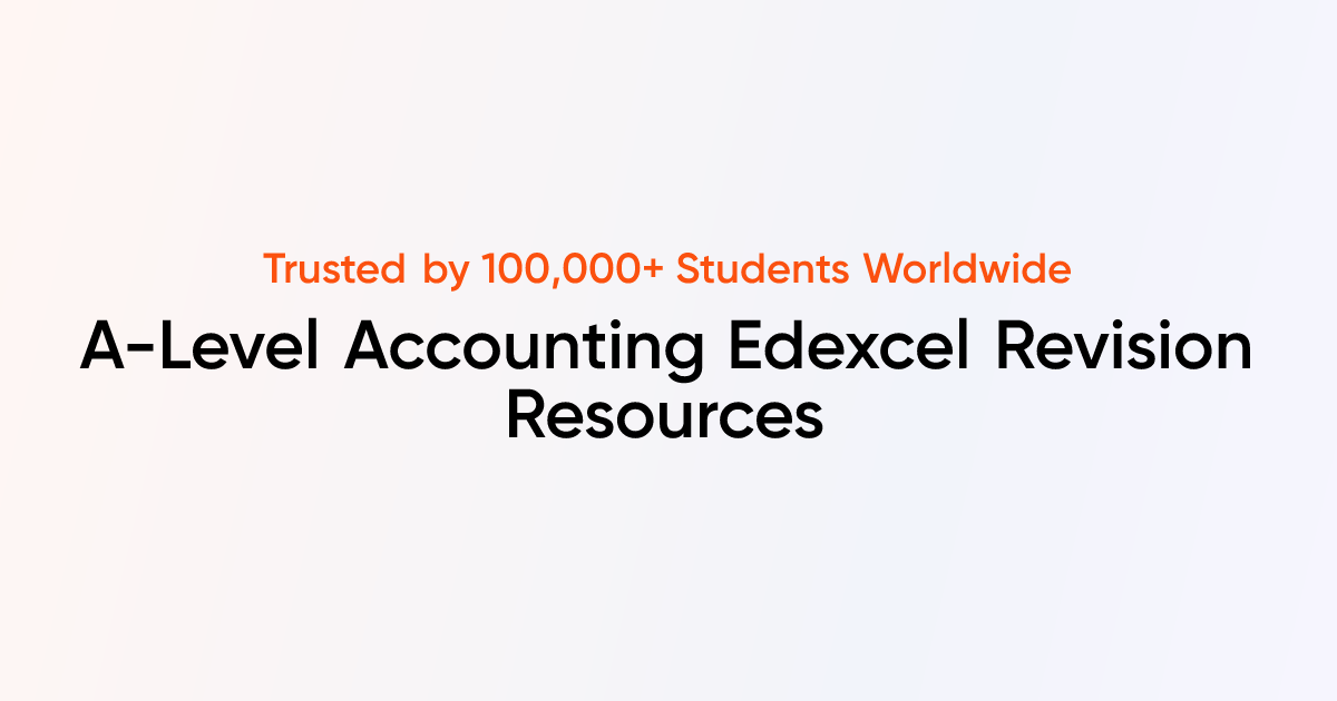 A-Level Accounting Edexcel Resources | TutorChase