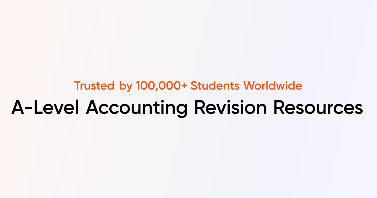 A Level Accounting Resources Tutorchase