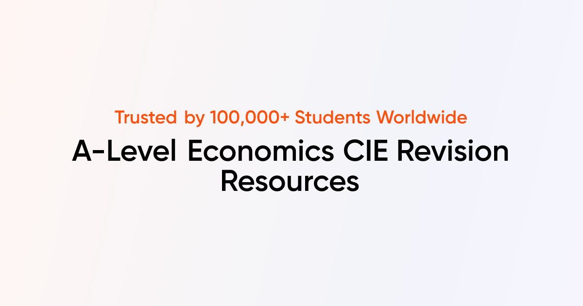 A Level Economics Cie Resources Tutorchase