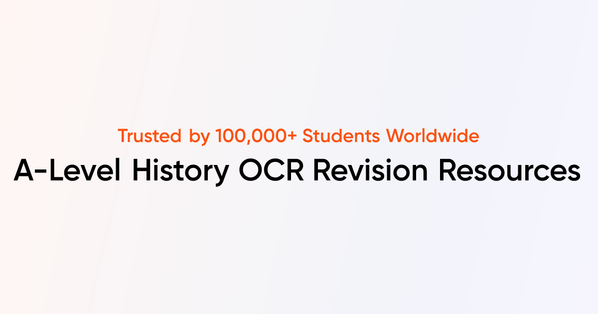 A-Level History OCR Resources | TutorChase