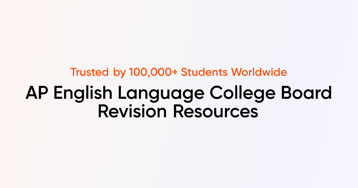 Ap English Language College Board Resources Tutorchase