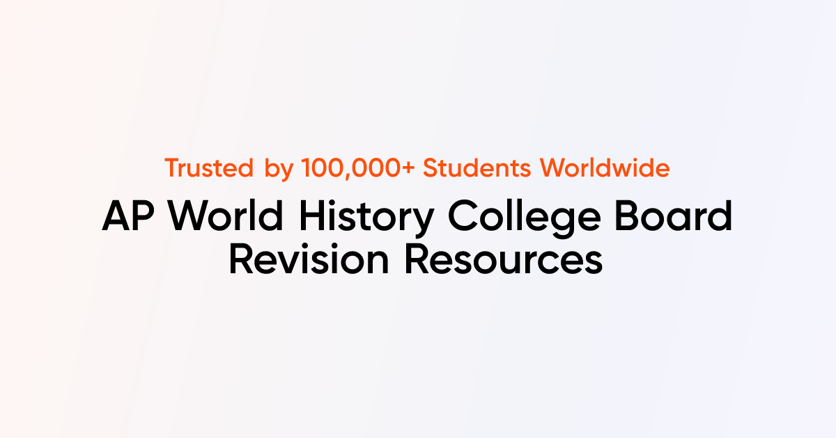 AP World History College Board Resources | TutorChase