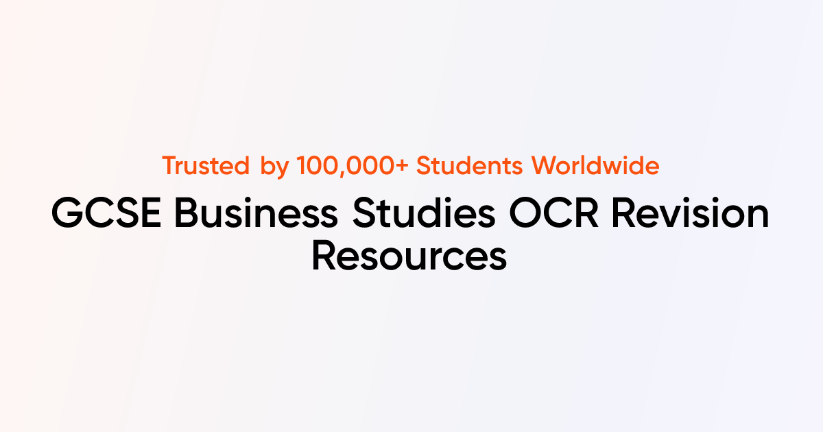 GCSE Business Studies OCR Resources | TutorChase