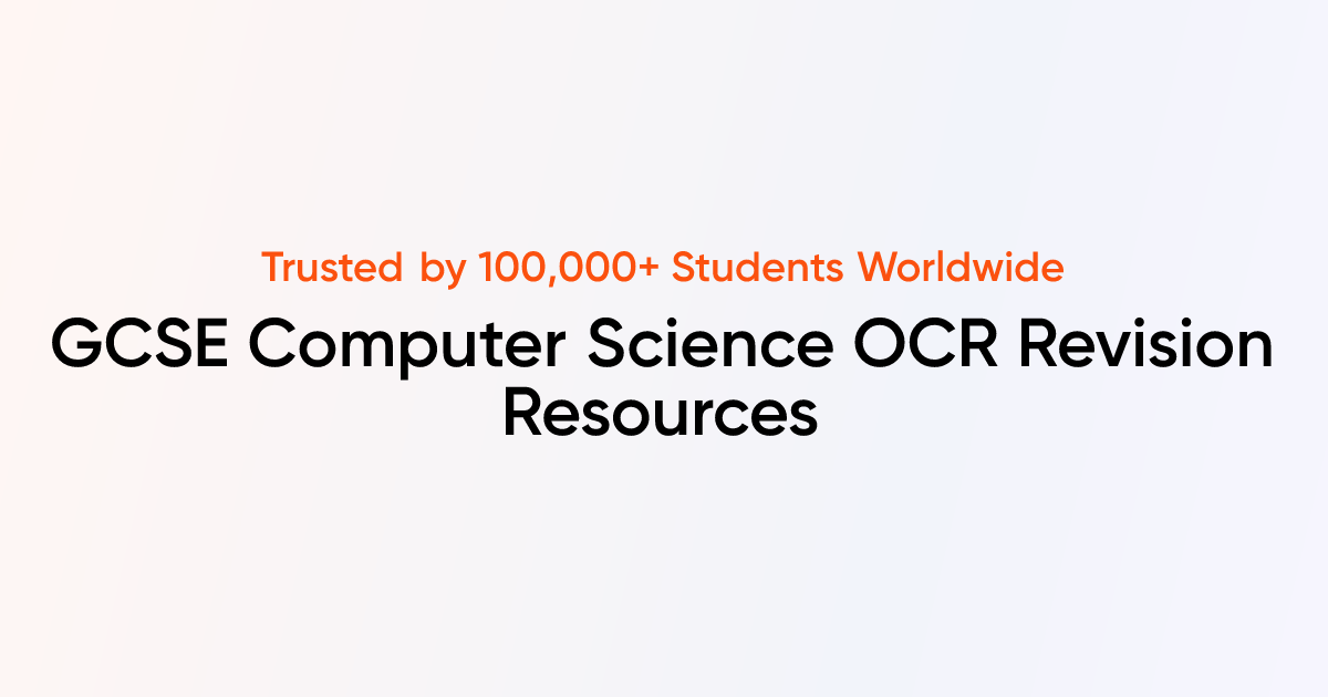 Gcse Computer Science Ocr Resources Tutorchase