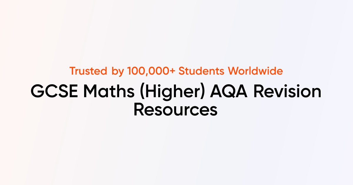 Gcse Maths Higher Aqa Resources Tutorchase