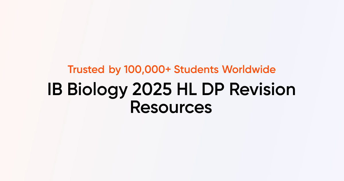 Ib Biology 2025 Hl Dp Resources Tutorchase