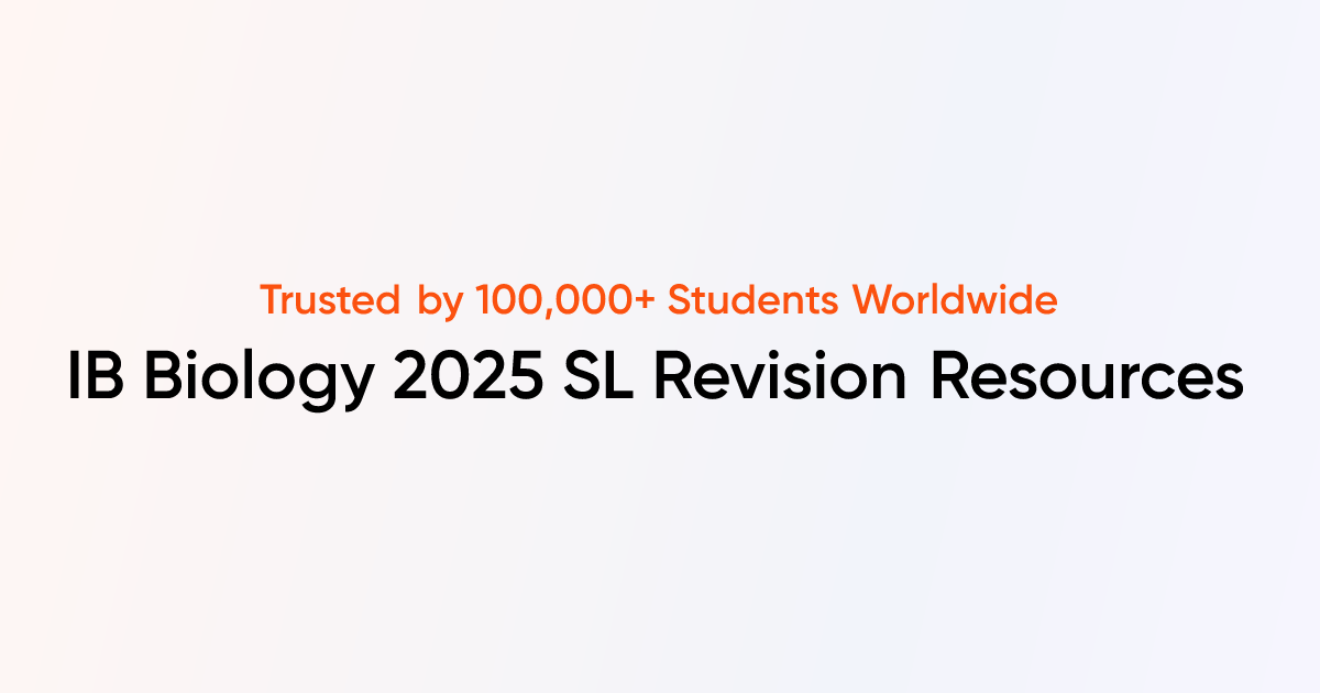 IB Biology 2025 SL Resources | TutorChase