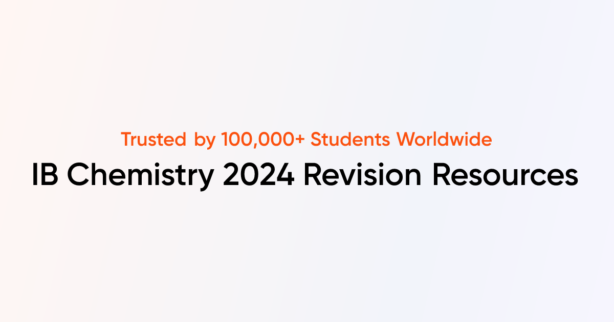 IB Chemistry 2024 Resources | TutorChase