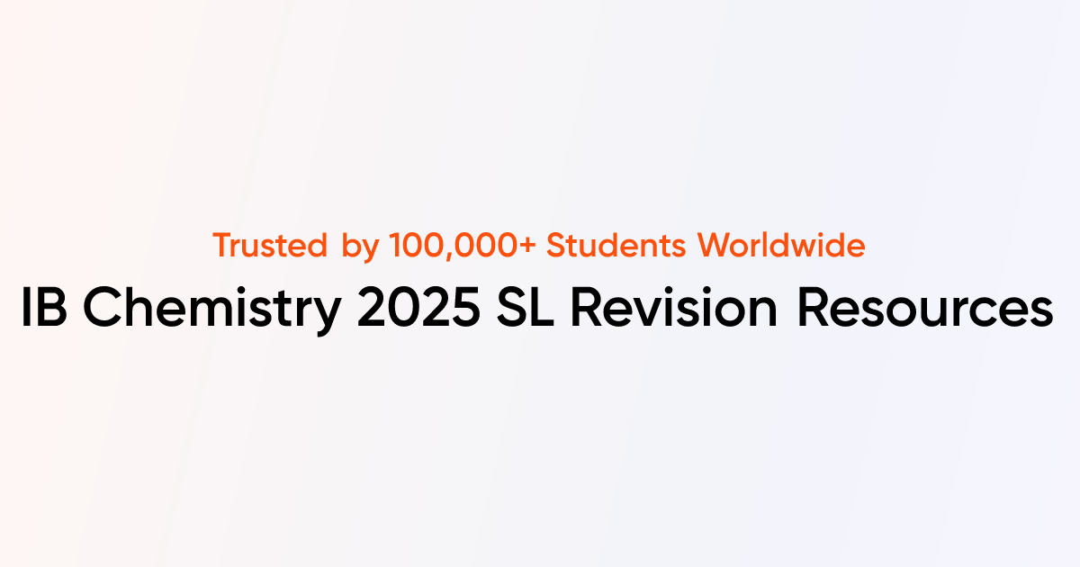 IB Chemistry 2025 SL Resources | TutorChase