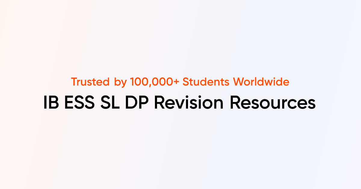 IB ESS SL DP Resources | TutorChase