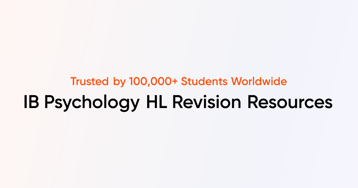 IB Psychology HL Resources | TutorChase