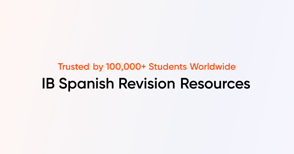 IB Spanish Resources | TutorChase