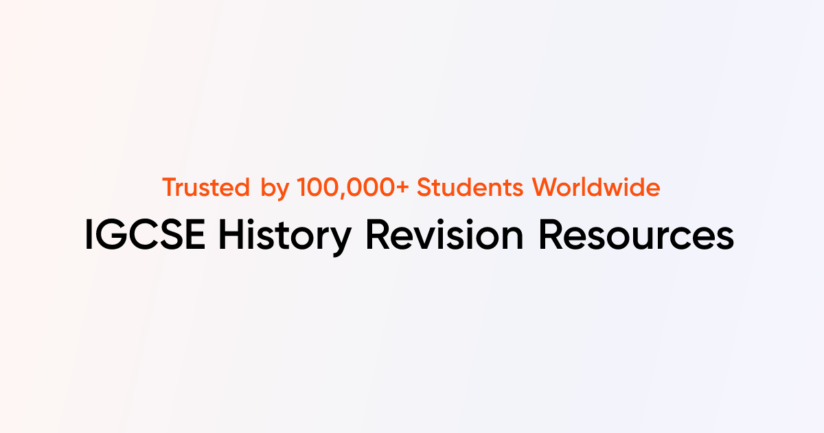 IGCSE History Resources | TutorChase