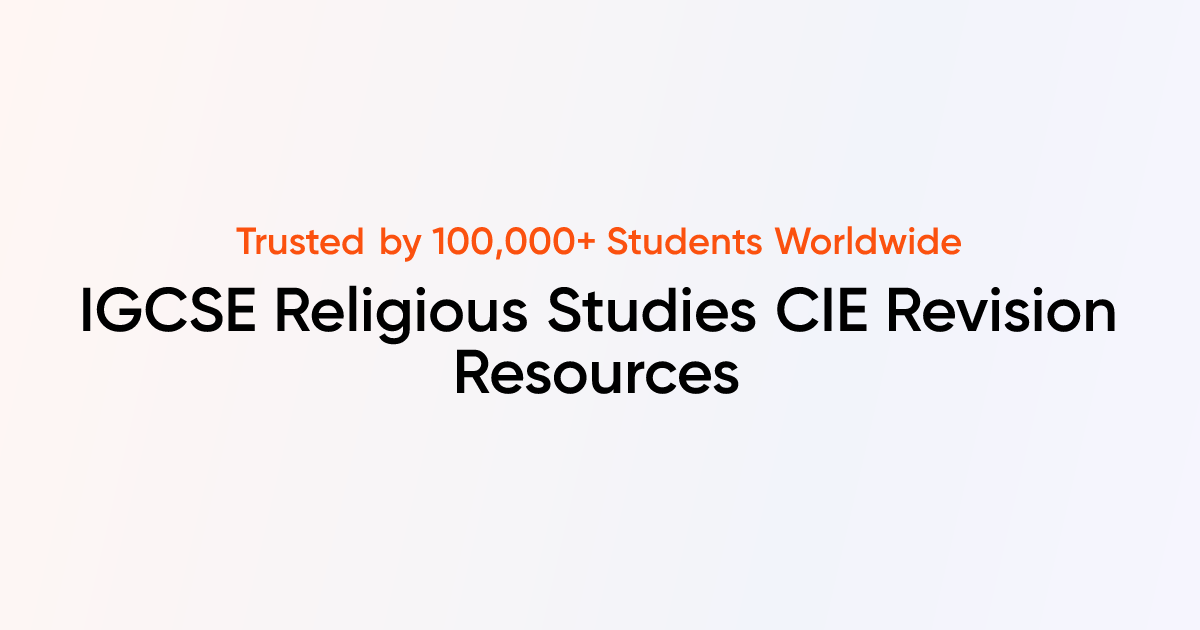 IGCSE Religious Studies CIE Resources | TutorChase