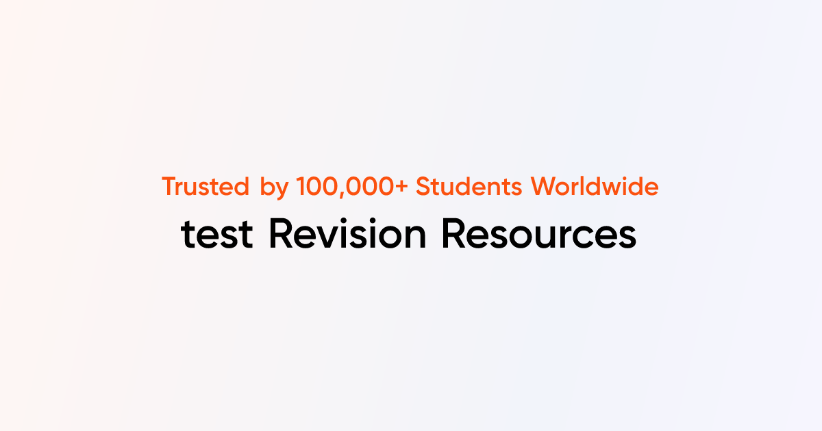 test Revision Resources | TutorChase