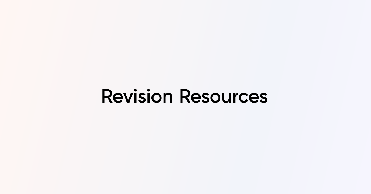 Revision Resources